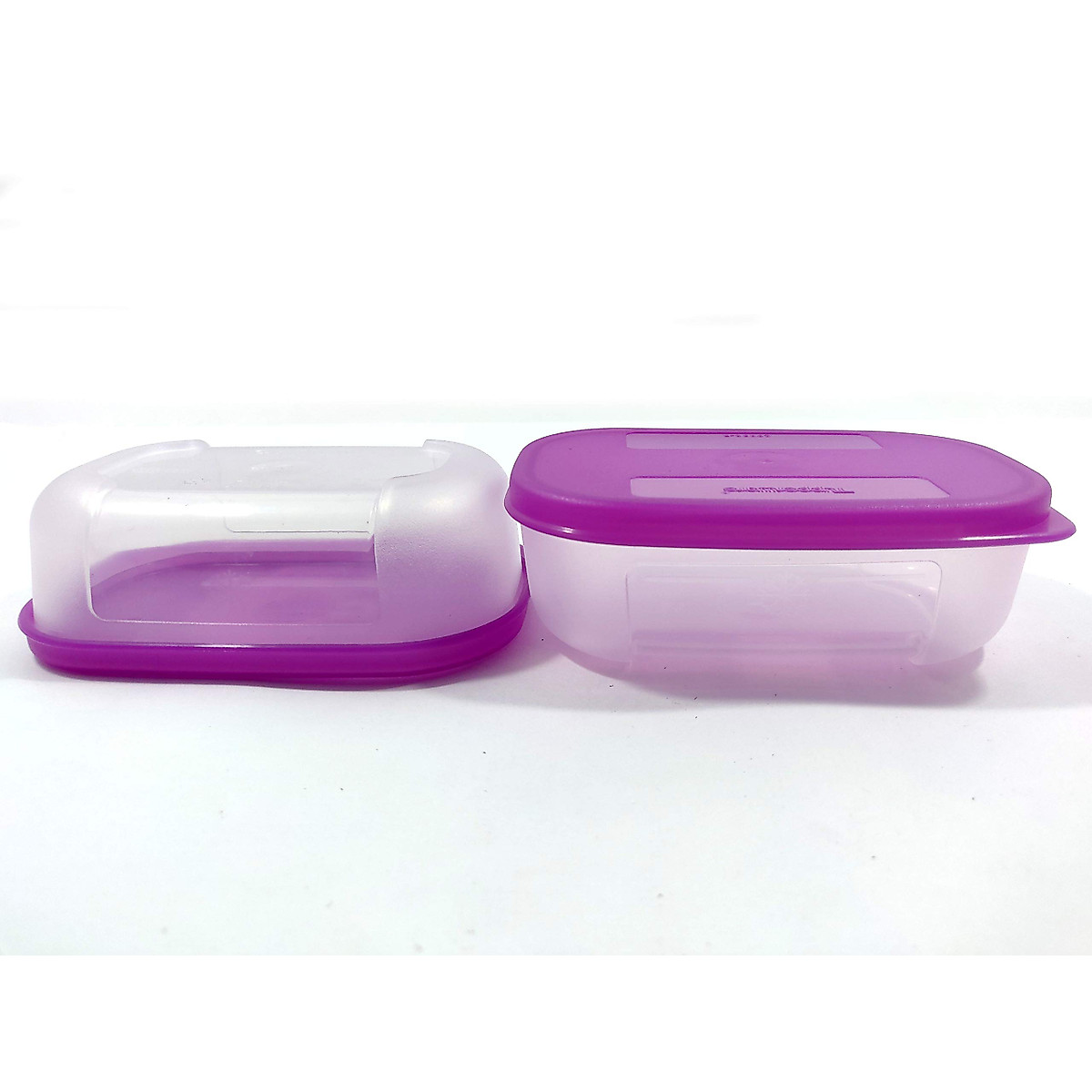 Tupperware Freezer Mini Mate 110 ml Plastic Container (Set of 4) with Free Handkerchief
