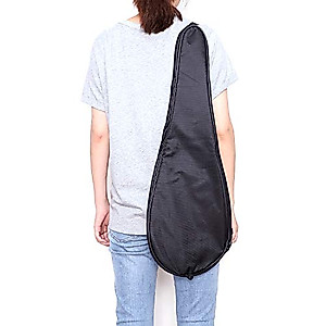 ITODA Single Badminton Racket Cover Bag, Waterproof Portable Paddle Carry Case with Adjustable Shoulder Strap Outdoor Sports Storage Dustproof Bag