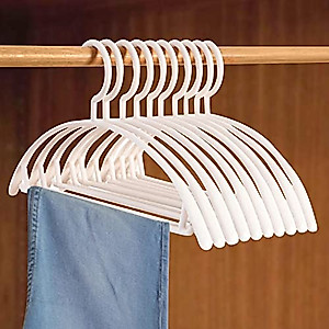 xiaoguozi Clothes Hanger,Hangers Space Saving Lightweight & Non Slip No Shoulder Bump Suit Hangers for Coat, Sweater, Jackets, Shirts, White