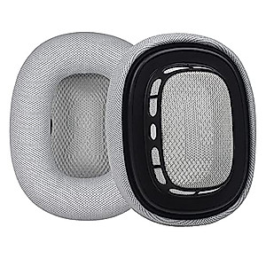 JEUOCOU Compatible for AirPods Max Earpads, Replacement Ear Pads Cushions Cover Repair Parts for AirPods Max Wireless Headphones with Magnet (Silver)
