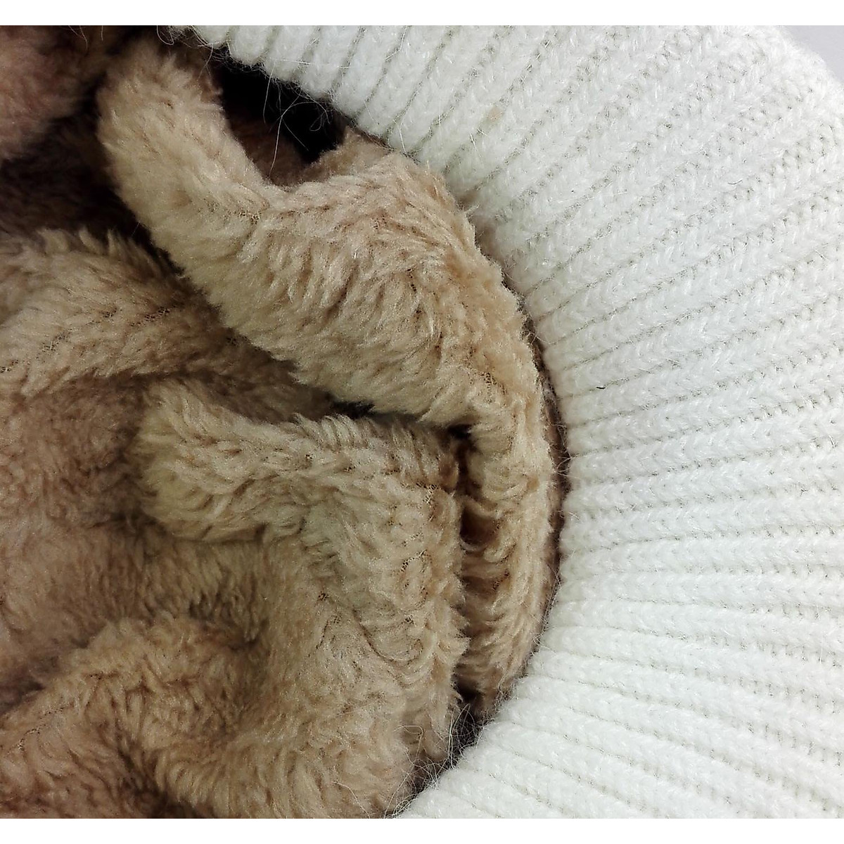 HINDAWI Winter Hat Gloves for Women Knit Snow Ski Outdoor Newsboy Caps Touch Screen Mittens White