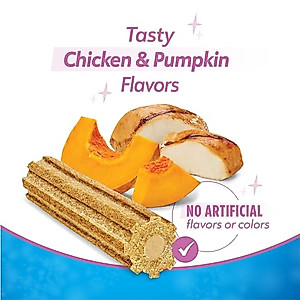 Purina Dentalife Plus Digestive Support Chicken and Pumpkin Flavor Small/Medium Dog Dental Chews - 19 ct. Pouch