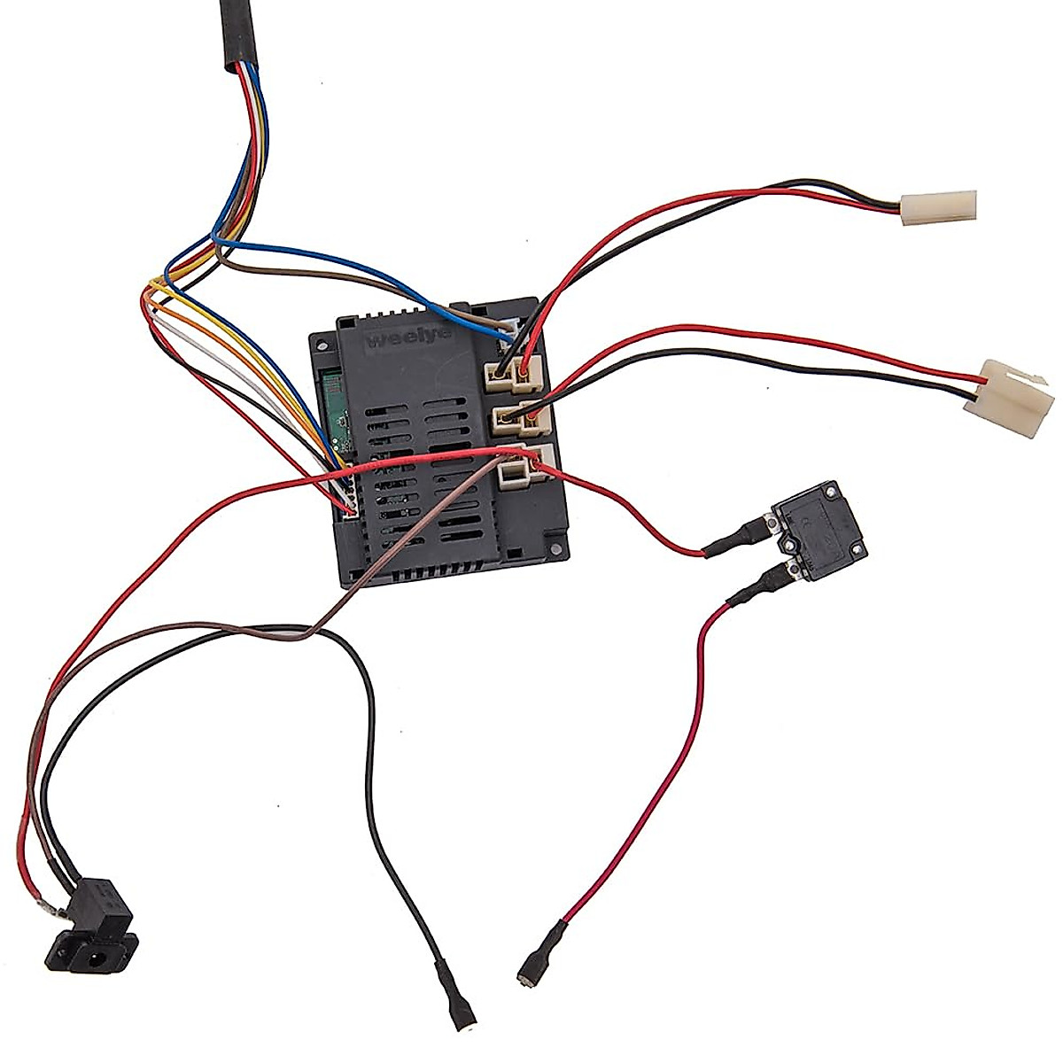 12 Volt Children Electric Car DIY Modified Wires and Switch Kit,with 2.4G Bluetooth Remote Control and Receiver,for Children Electric Ride On Car Accessories