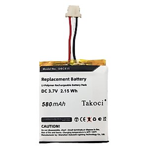 TAKOCI Replacement DBC835 DBC835-V2 Battery for ADT Wireless HD Doorbell Camera, 3.7V