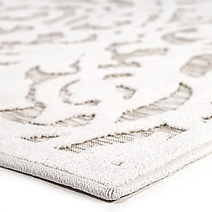 Orian My Texas House Boucle Lady Bird Made-to-Order Indoor/Outdoor Runner Rug, Natural Driftwood, 1'11" x 8'