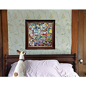 eeBoo: Piece and Love Gems and Fish 1000 Piece Square Jigsaw Puzzle, Sturdy Puzzle Pieces, A Cooperative Activity with Friends and Family