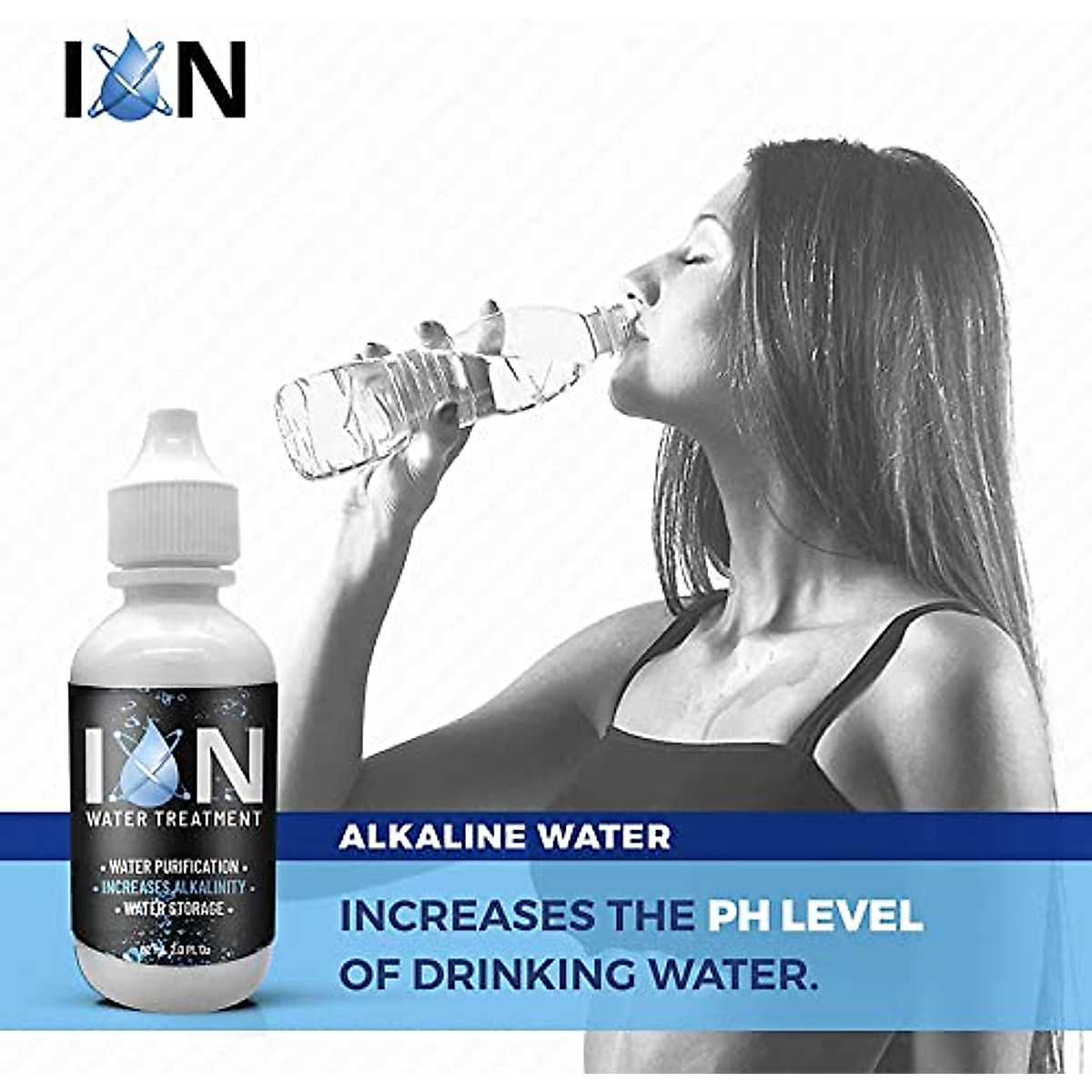 Ion Alkaline Water Drops PH Booster & Water Treatment Drops | All Natural Ingredients