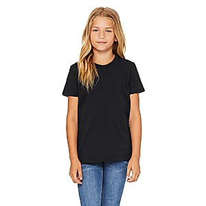 Bella + Canvas Youth Jersey T-Shirt L VINTAGE BLACK
