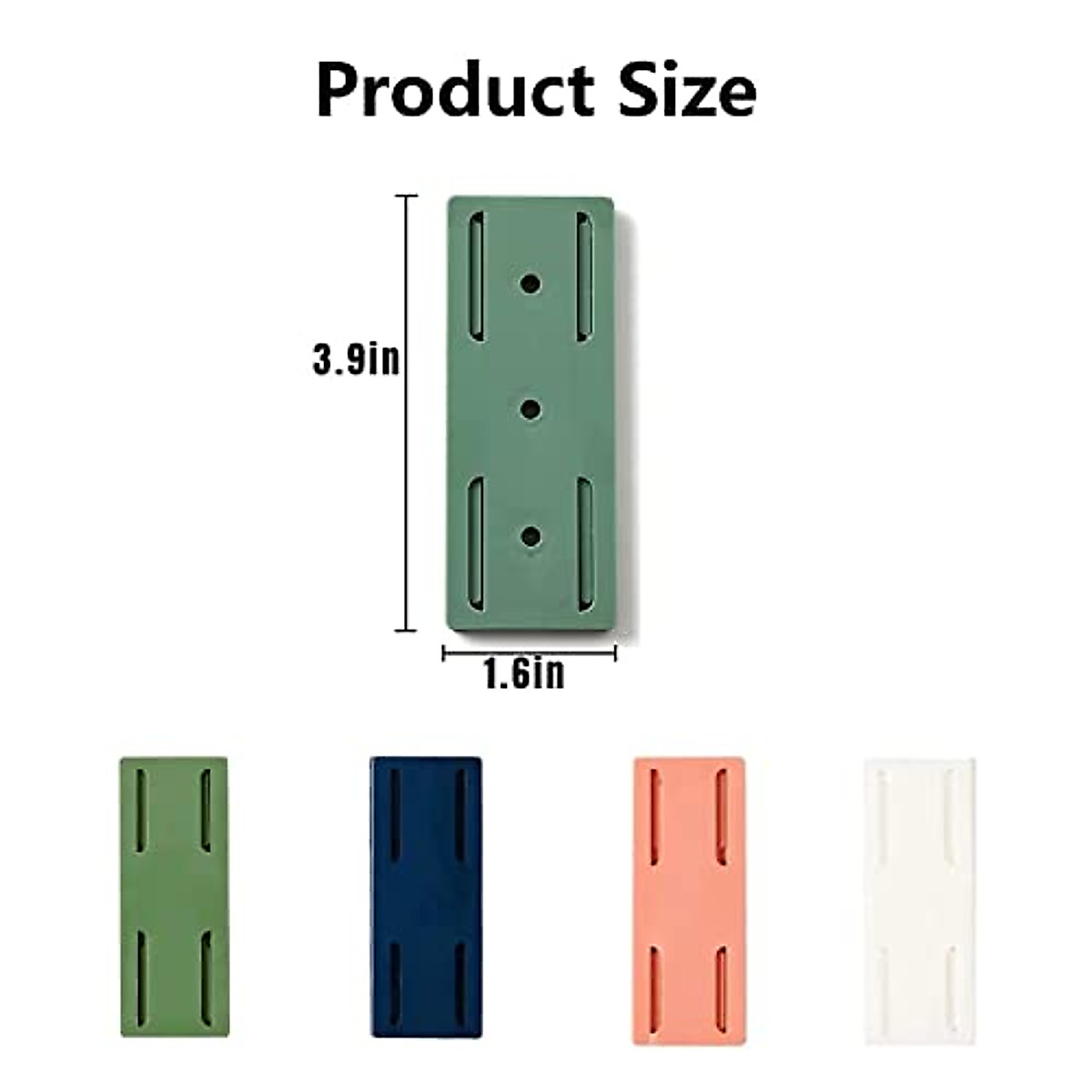 8 Pcs Adhesive Punch-Free Socket Holder - 【New Version】 Self-Adhesive Desktop Socket Fixer, Cable Management Punch Free Surge Protector, Desktop Mobile Plug-in Socket Fixer Bracket Stand (A-8Pcs)