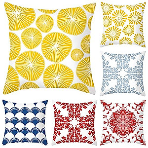 Fall Pillows Decorative Throw Pillows Peach Leather Geometric Pattern Pillowcase, Tpr364-10,45*45Cm (Excluding Pillow Core)