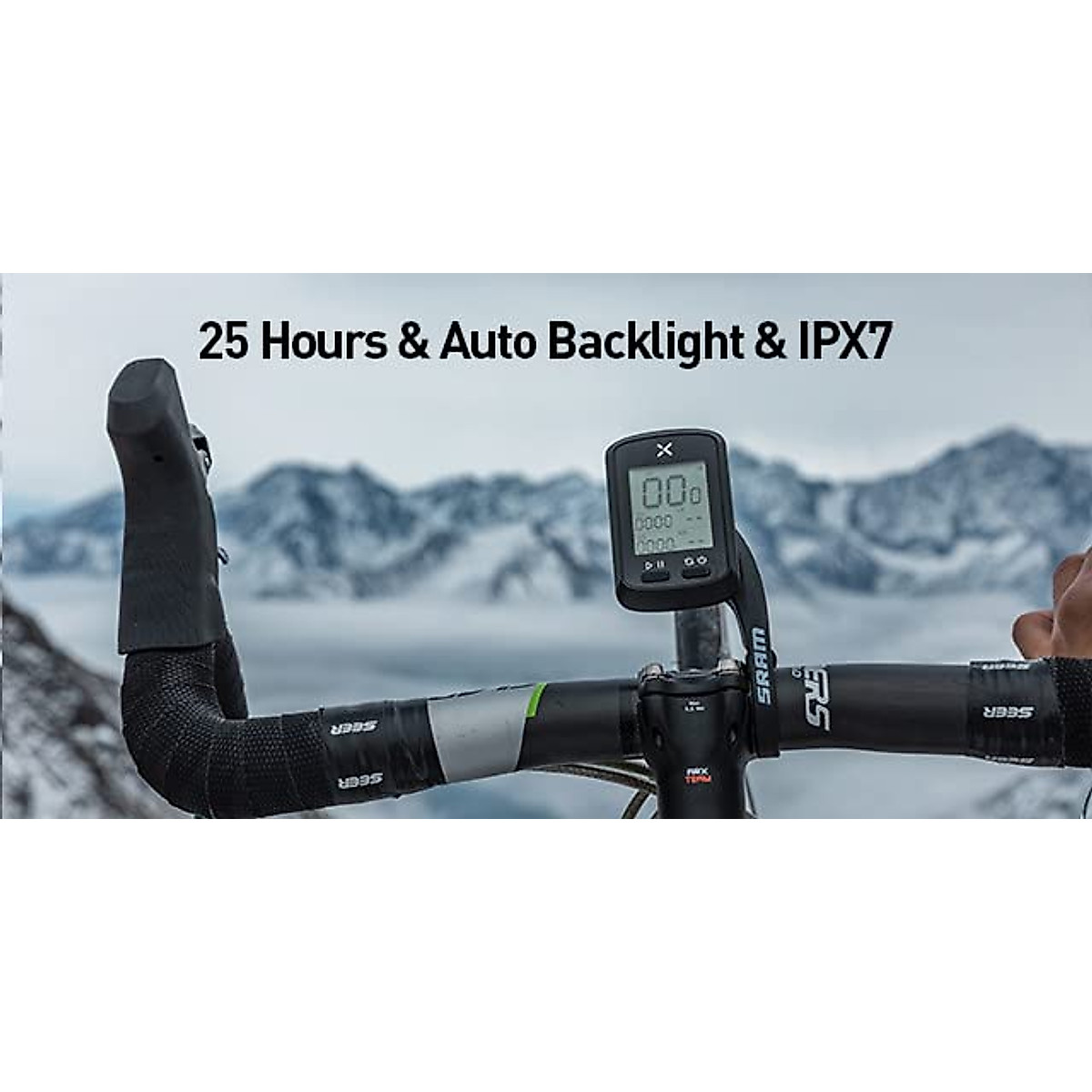 XOSS G+ GPS Bike Computer ANT+ with 2 Smart Cadence Sensor, Bluetooth Cycling Computer, Wireless Bicycle Speedometer Odometer, Waterproof MTB Tracker Fits All Bikes (Support Heart Rate Monitor)