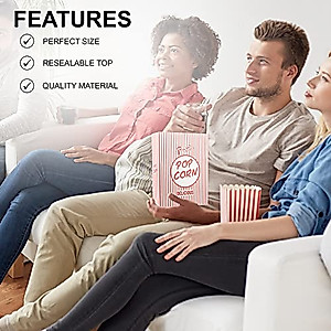 MT Products Popcorn Boxes for Party - 6 oz. (Pack of 30) - #8 Popcorn Buckets With Close Top - Great Popcorn Holder for Movie Night, Theater, Circuses, and Stadium