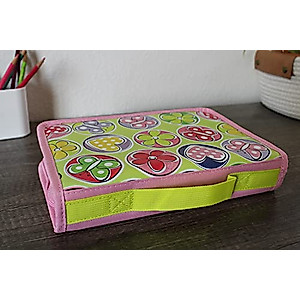 Butterflies and Blossoms Bible Cover for Girls, Zippered, with Handle, Multi Color, Medium