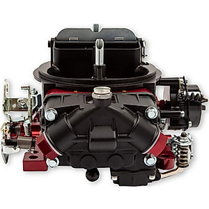 NEW HOLLEY 600 CFM QUICK FUEL BRAWLER STREET CARBURETOR,RED BILLET BLACK FINISH,MECHANICAL SECONDARIES,ELECTRIC CHOKE,4150 MODEL,COMPATIBLE WITH GASOLINE