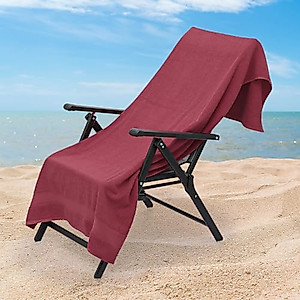 Magshion Extra Large Cotton Bath Sheet for Bathroom Adults Oversized Quick-Dry Bath Sheet Towel, Burgundy