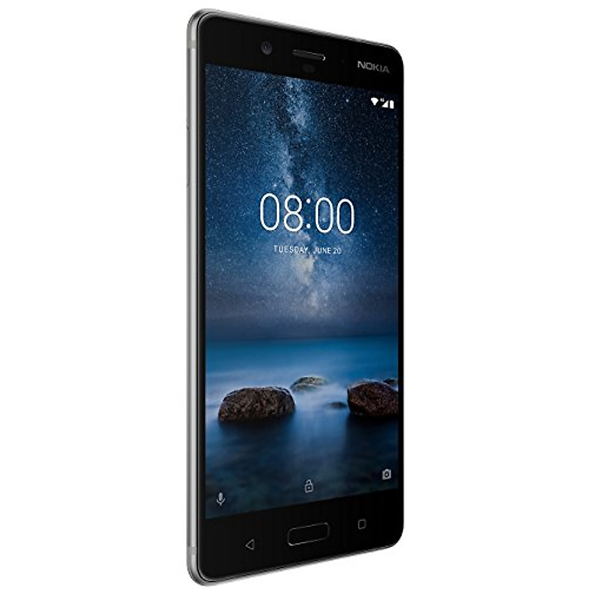 Nokia 8 64GB Single-SIM Android (GSM only, No CDMA) Factory Unlocked 4G/LTE Smartphone (Silver) - International Version