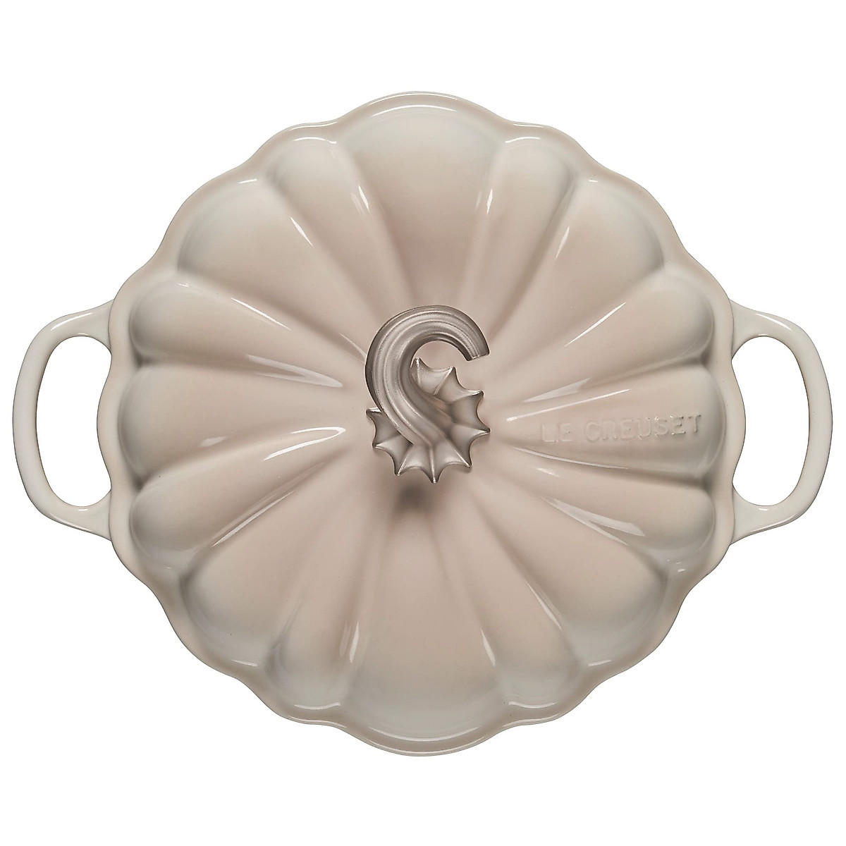 Le Creuset Enameled Cast Iron Figural Pumpkin Cocotte, 4 qt., Meringue