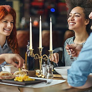 qinxiang 30 Pack Ivory Taper Candles, 10 inch (H) Dripless, Unscented Dinner Candle, Smokeless Taper Candles, Paraffin Wax with Cotton Wicks, Approxinately 7-8Hours Burn Time