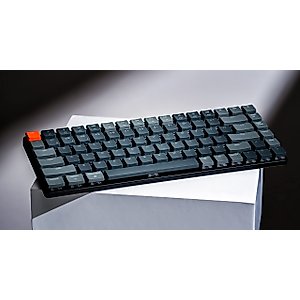 Keychron K3 Ultra-Slim 75% Layout Wireless Wired Mechanical Keyboard, Compact 84 Keys RGB LED Backlit for Mac Windows, Low Profile Gateron G Pro Blue Switch, Version 2