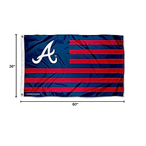 WinCraft Atlanta Stars and Stripes Americana Flag 3x5 Banner
