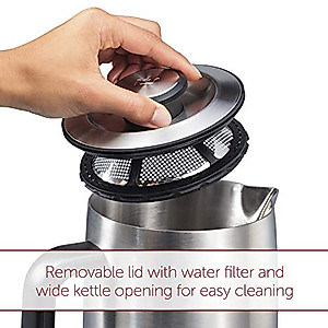 Wolf Gourmet True Temperature Electric Kettle, 1.5 Liter Capacity, WGKT100S