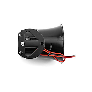 QWORK Electric Siren Horn, DC 12V Security Loud Wired Alarm Siren for Home Alarm System Security and Protection, 110 dB