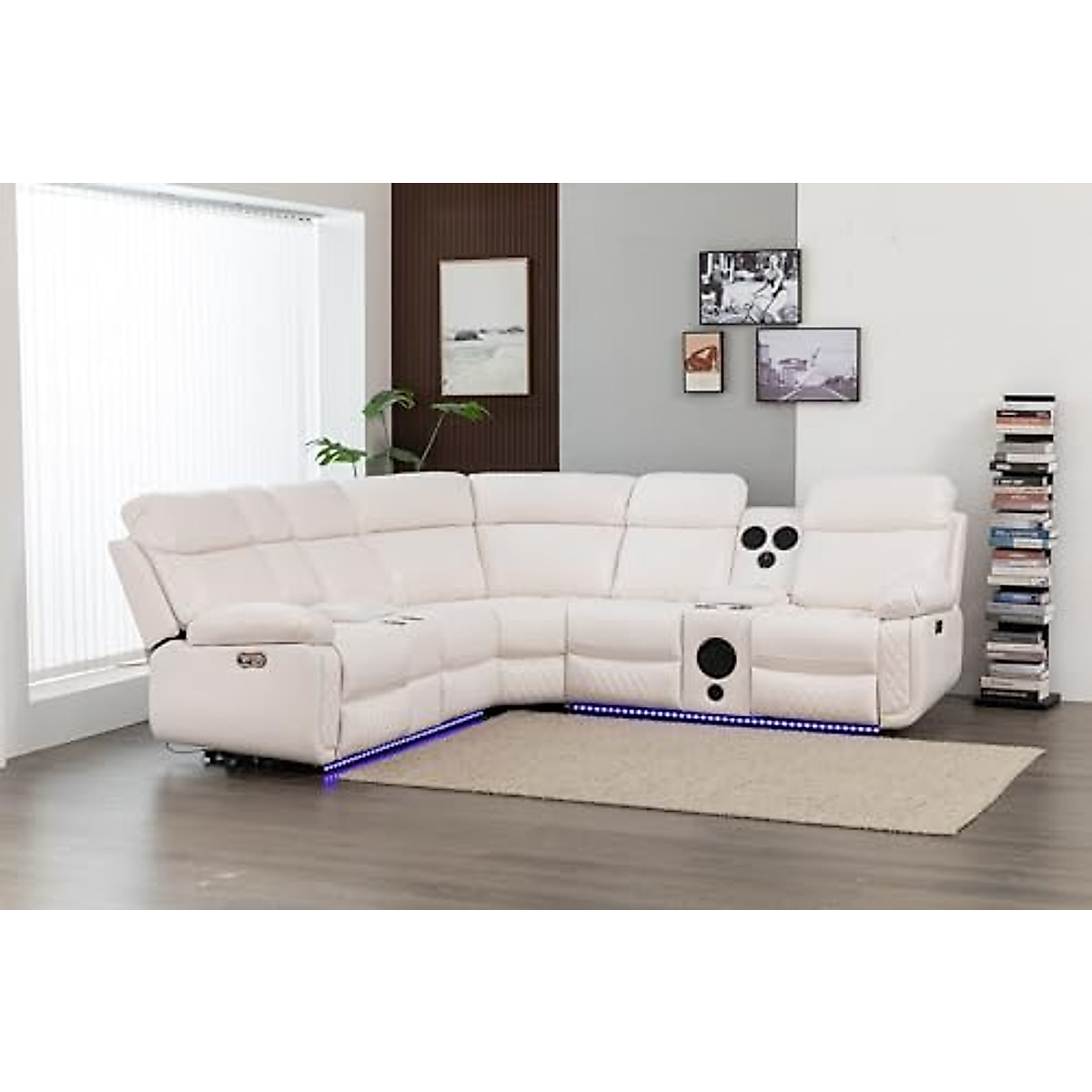 Kingway S-1880 Sectional, WHITE
