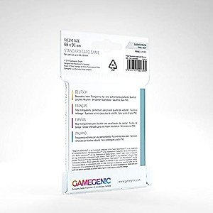 2 Packs Gamegenic Prime Board Game Sleeves 50ct Standard Card Game Size Card Sleeves Individual Pack