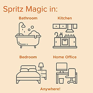 Citrus Magic Natural Odor Eliminator Air Freshener Spray for Home, Orange Blast, 3-Ounce, Pack of 3