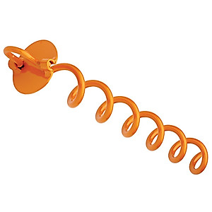 Liberty Outdoor ANCFR16-ORG-R Folding Ring Spiral Ground Anchor, 16-inch, 4 Pack