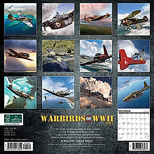 Warbirds of WWII 2021 Wall Calendar