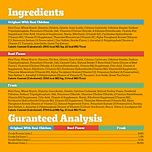 Pedigree Dentastix Toy & Small Breed, Original, Beef Flavor & Fresh Variety Pack, 2.36 lb. Pack