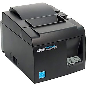 Star Micronics TSP143IIIBi Bluetooth Thermal Receipt Printer for iOS, Android, and Windows with Auto-cutter and Internal Power Supply - Gray (Renewed)