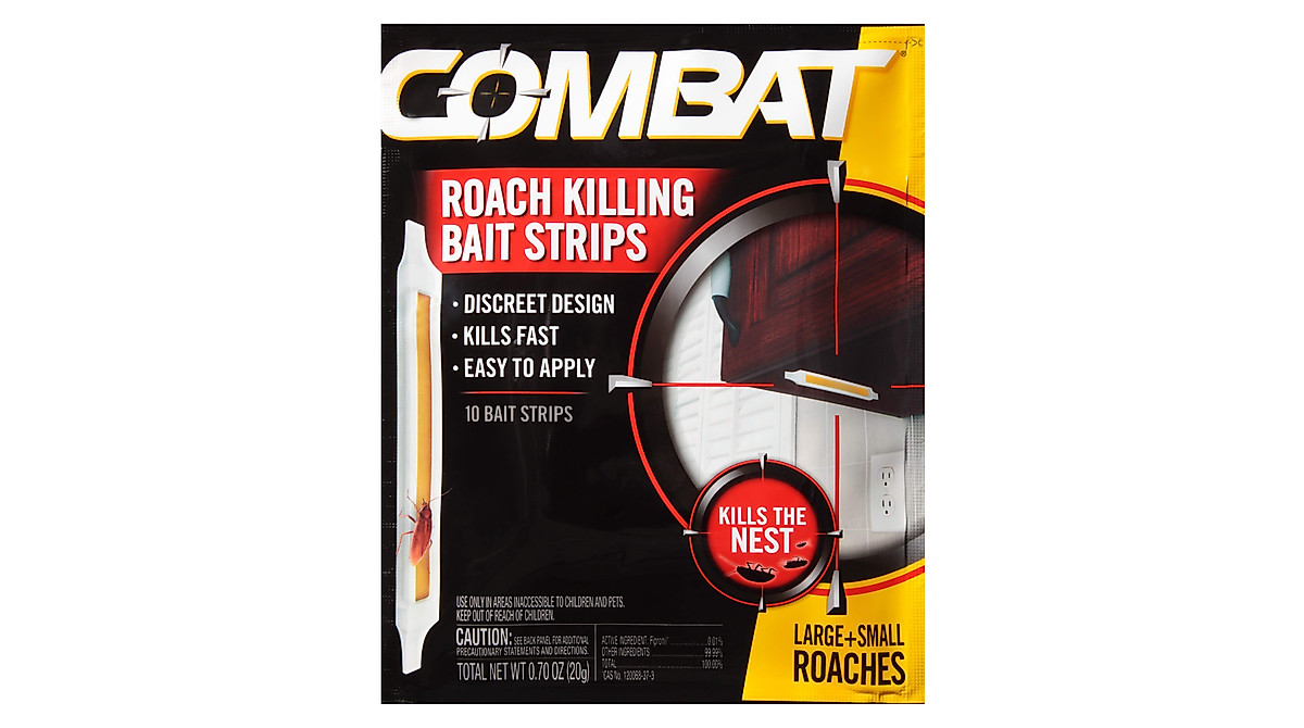 Effective Roach Control with Combat Bait Strips - Indoor & Outdoor