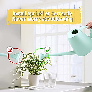Watering Can for Indoor Plants, Small Watering Cans for House Plant Garden Flower, Long Spout Water Can for Outdoor Watering Plants 1.8L 60oz 1/2 Gallon