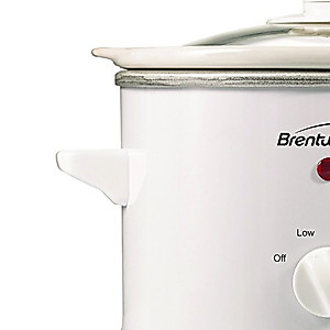 Brentwood Slow Cooker, 1.5 Quart, White