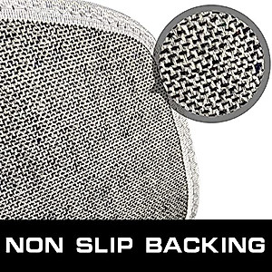 Boho Half Round Indoor Entrance Rug Doormats 36x24 Inches Absorbent Non-Slip Bedroom Front Back Outdoor Welcome for Entryway Machine Washable, Bohemia Ethnic Style Pattern