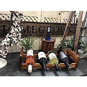 Kalmar Home Acacia Wood Stackable Wine Rack