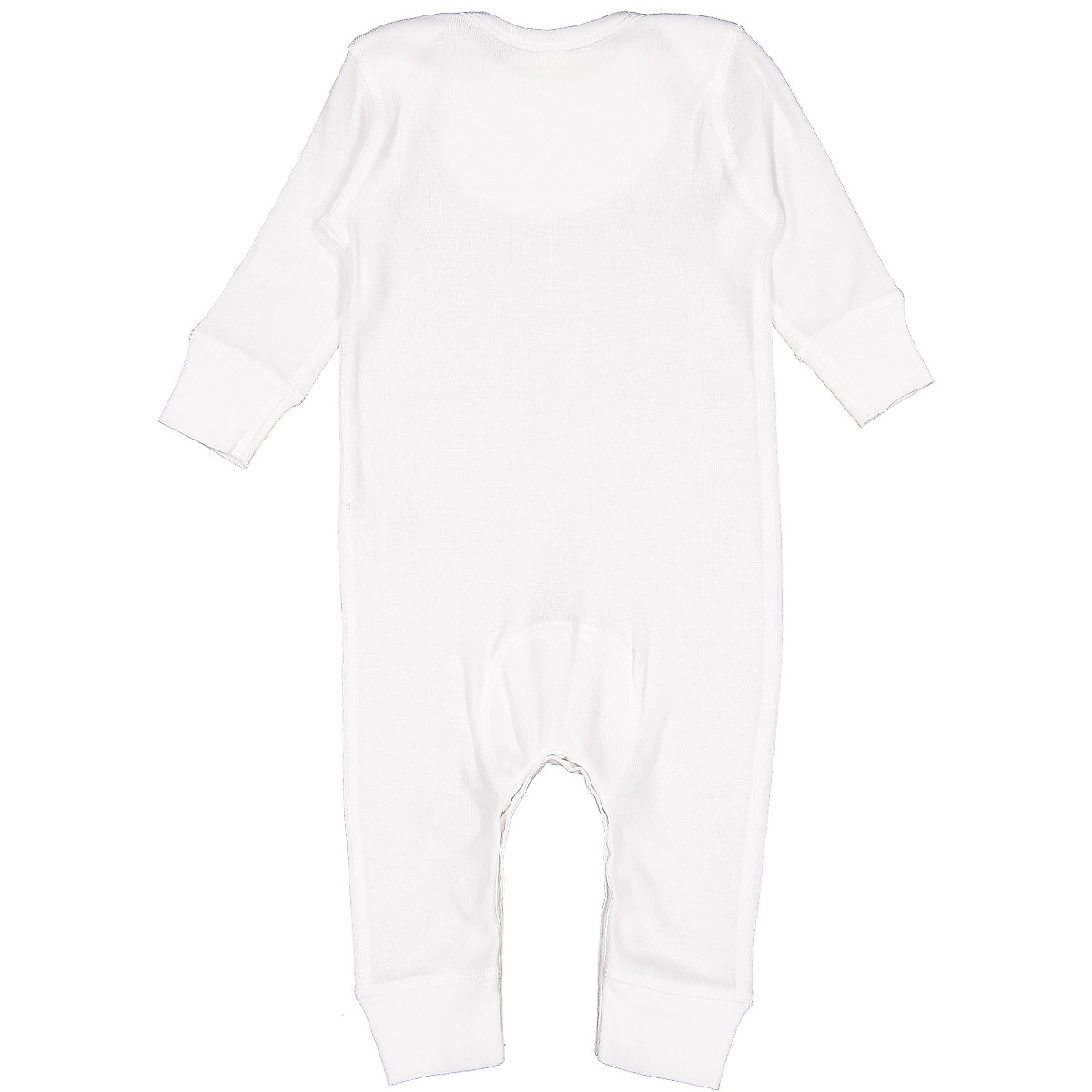 RABBIT SKINS Baby Long Sleeve Long Leg Bodysuit Boy & Girl | Newborn 0-3 to 24 Months, White, Newborn