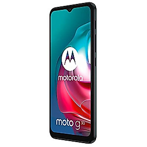 Moto G30 XT2129-2 4G LTE 128GB + 4GB GSM Global Unlocked Triple Camera International Version (No US Warranty) (Not Verizon Sprint Boost Cricket) (w/Fast Car Charger Bundle) (Dark Pearl)