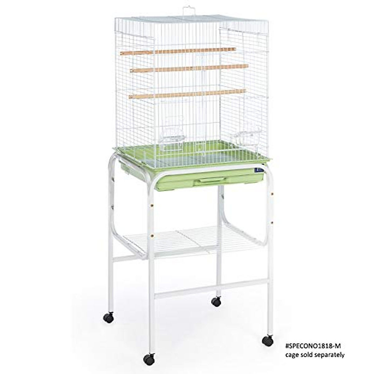Prevue Pet Products Bird Cage Stand with Shelf, White