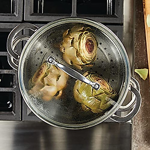 Rachael Ray Professional Stainless Steel/Hard Anodized Nonstick Cookware Pots and Pans Set, 11 Piece, Gray and Silver