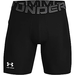 Under Armour Men's Armour HeatGear Compression Shorts , Black (001)/Pitch Gray , Small