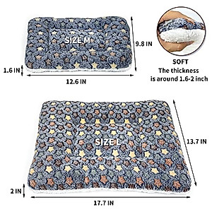 Amakunft 2 Pcs Large Guinea Pig Bed Mat, Rabbit Sleep Bed, 17.7x13.7x2 Inches, Small Animal Playpen for Bunny/Chinchilla/Hedgehog