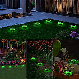 Solar Ground Lights Solar Lawn Lights Soil Moisture Meter IP65 Waterproof Outdoor Solar Buried Lights Solar Garden Lights Lawn Landscape Lighting Soil Moisture Monitoring for Lawn Yard Walkway 6 Pack