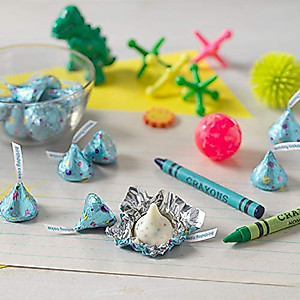 HERSHEY'S KISSES Birthday Cake Flavored Creme with Sprinkles Candy, Individually Wrapped, 10 oz Share Pack