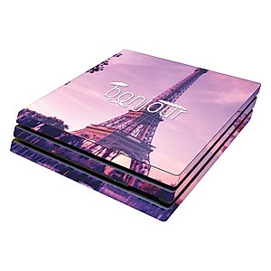 MightySkins Skin Compatible with Sony PS4 Pro Console - Bonjour | Protective, Durable, and Unique Vinyl Decal wrap cover | Easy to Apply, Remove, and Change Styles | Made in The USA