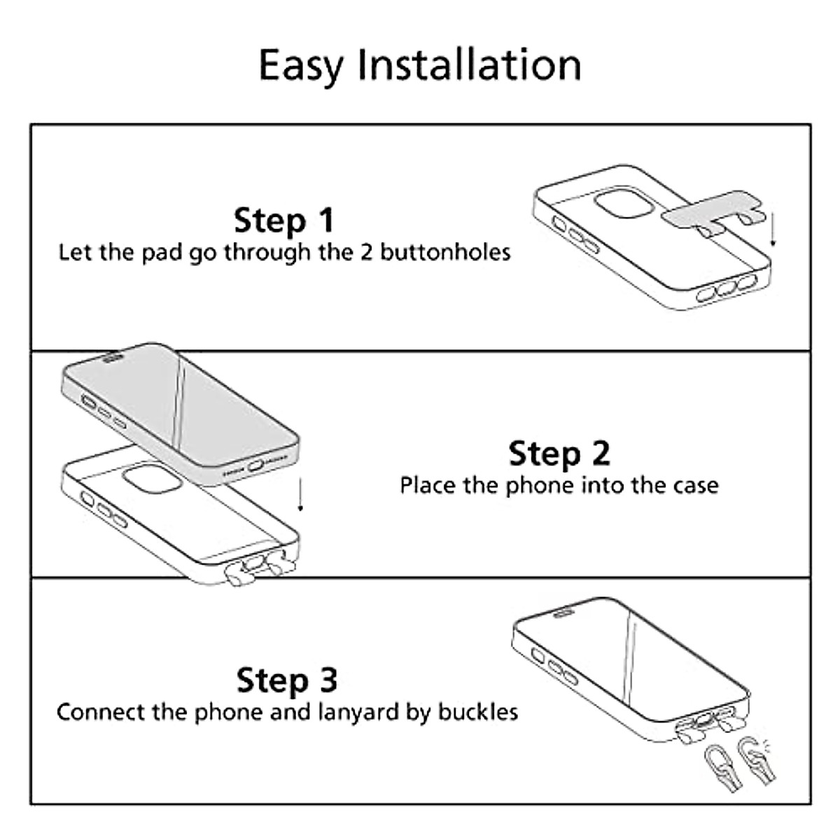 Alto Crossbody Phone Lanyard: detachable patch, nylon strap with Italian leather pad, for iPhone 15/15 Plus/15 Pro /15 Pro Max case (Caramel Brown)