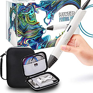 Mchoi Hard Carrying Case Suitable for MYNT3D Super / MYNT3D Professional / MYNT3D Pro Printing 3D Pen, Shockproof Waterproof Black Travel 3D Printing Pen Protective Case, Case Only