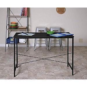 ENGERIO Computer Desk Home Office Desk Writing Study Table Modern Simple Style Laptop Table Study Writing Desk for Home Office Table Workstation (Black)